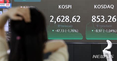 하락 마감한 국내 증시