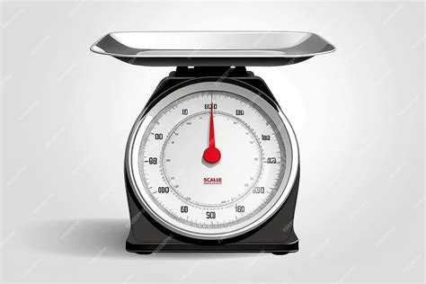 Premium Photo Measuring Scale Analog Weight Scale Isolated On White