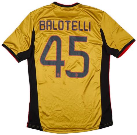 2013 14 Ac Milan Third Shirt Balotelli 45 610 M