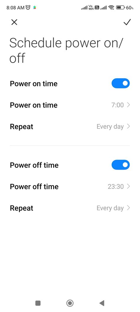 Easy Steps To Schedule Power On Off Android Or