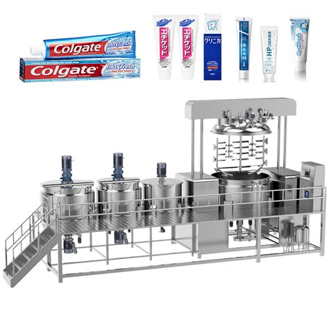 Toothpaste Making Machine Vacuum Emulsifier Toothpaste Production Line