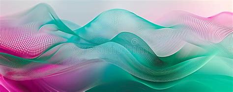 A Colorful Gradient Wave Pattern Featuring Smooth Flowing Lines