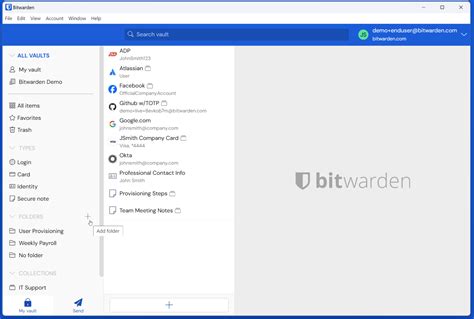 how to create a folder in bitwarden bitwarden