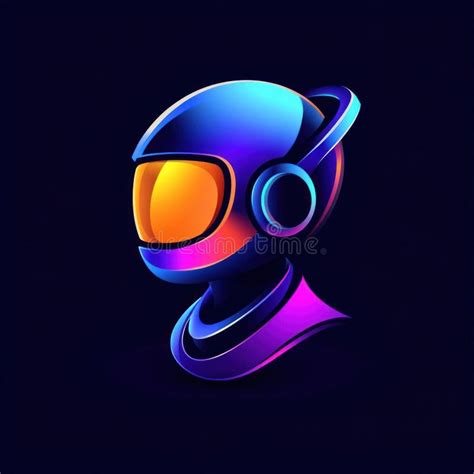 Innovative Colorful Robo Logo For Ai Stock Illustration Illustration