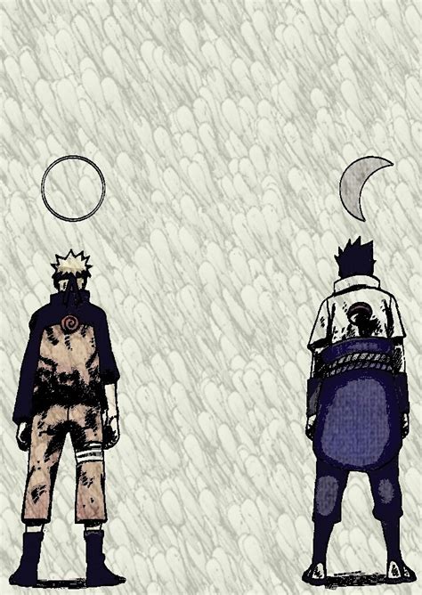 Naruto And Sasuke Sun And Moon