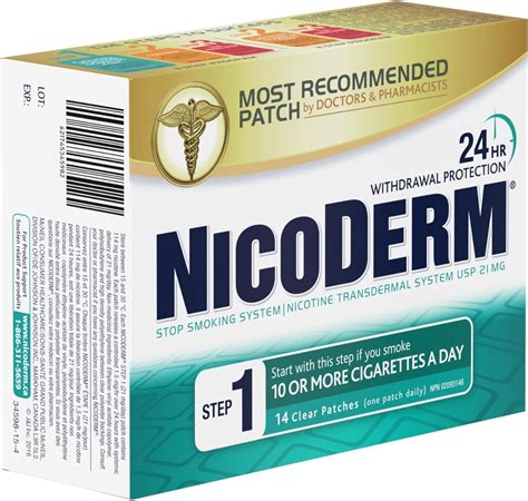 Nicoderm Step 1 Clear Patches Quit Smoking And Smoking Cessation Aid 21