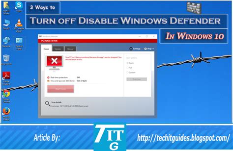 Ways To Turn Off Disable Windows Defender In Windows