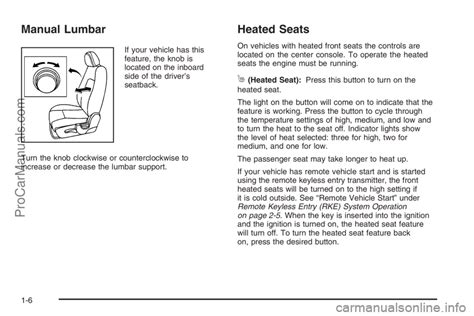 SATURN VUE Owners Manual Pages