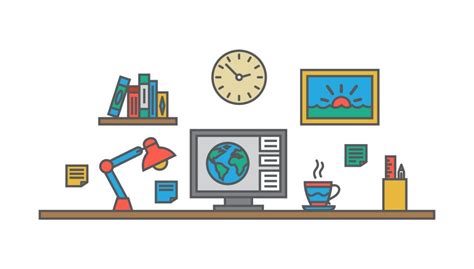Designer Workspace Vector Images Over 37000