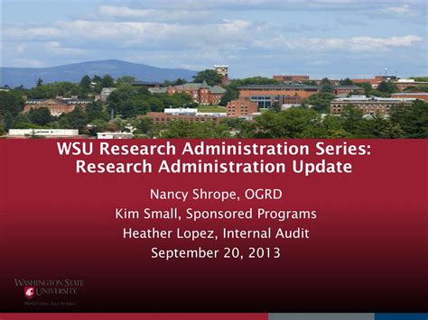 Ppt Wsu Research Administration Series Research Administration