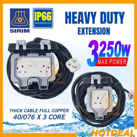 Heavy Duty Ip66 40076 X 3c Trs Cable Weatherproof Outdoor Trailing