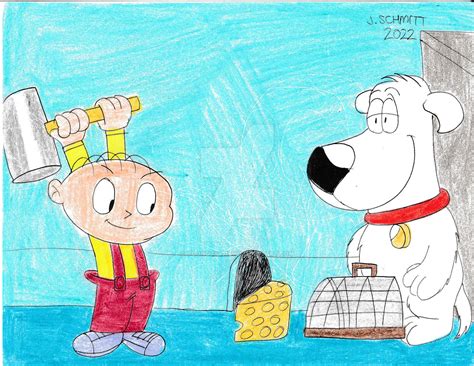 Stewie And Brian Catches A Mouse By Toonguy971st On Deviantart