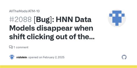 Bug Hnn Data Models Disappear When Shift Clicking Out Of The Ui