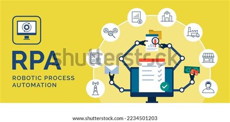 Rpa Robotic Process Automation Concept Computer Stock Vector Royalty Free 2234501203