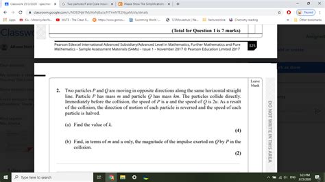 Homework And Exercises Is The Principle Of Conservation Of Momentum Applied Incorrectly In M1
