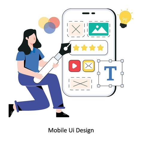 Mobile UI Design Flat Style Design Vector Illustration Stock Illustration Vector Art