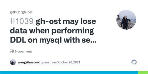 Gh Ost May Lose Data When Performing Ddl On Mysql With Semi Sync