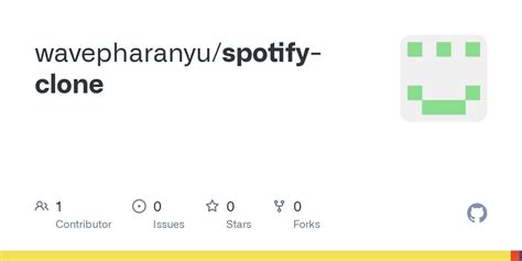 Github Wavepharanyu Spotify Clone