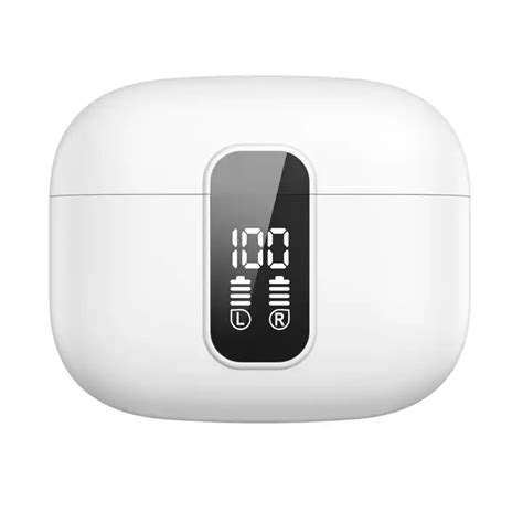 Безжични слушалки Bluetooth 5 1 Led дисплей с микрофон водоустойчиви универсален силикон