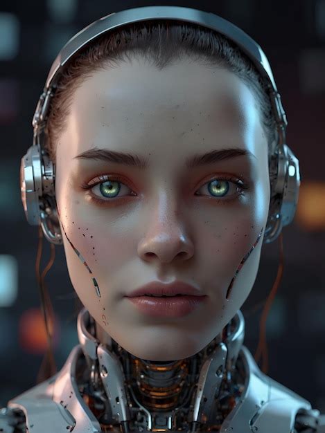 Premium Photo Humanshaped Robot Robot With A Female Face Robot With Artificial Intelligence