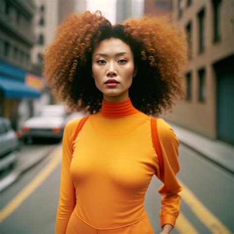 Premium Ai Image Generative Ai Portrait Beautiful Mixed Race Woman