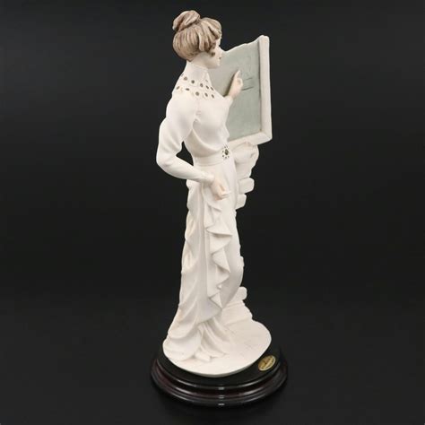 Giuseppe Armani For Florence Teacher Porcelain Figurine On Wood Base 1994 Ebth