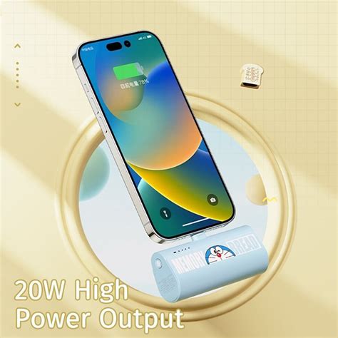 Pin Sạc Dự Phòng Rock Space Doraemon Memory Bread Fast Charging Power