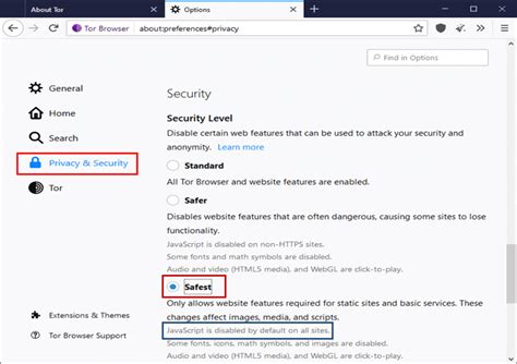 Dark Direct Disable Javascript