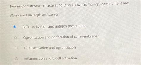 two major outcomes of activating also known as