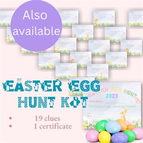 Printable Easter Egg Hunt Certificate Easter Party Party Games