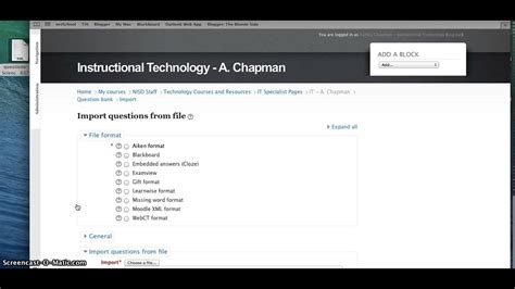 importing quiz categories in xml moodle format youtube