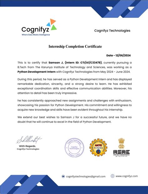 Samson J On Linkedin Cognifyz Cognifyz Cognifyztechnologies