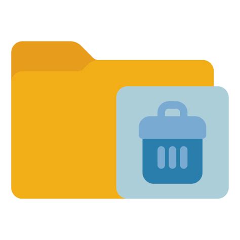 Delete Folder Generic Color Fill Icon
