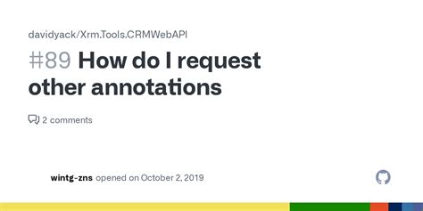 how do i request other annotations · issue 89 · davidyack xrm tools