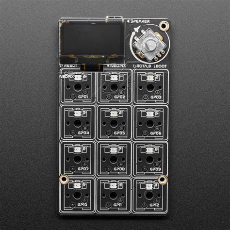 Adafruit Macropad Rp2040 Starter Kit 3x4 Keys Encoder Oled Adabox019 Essentials