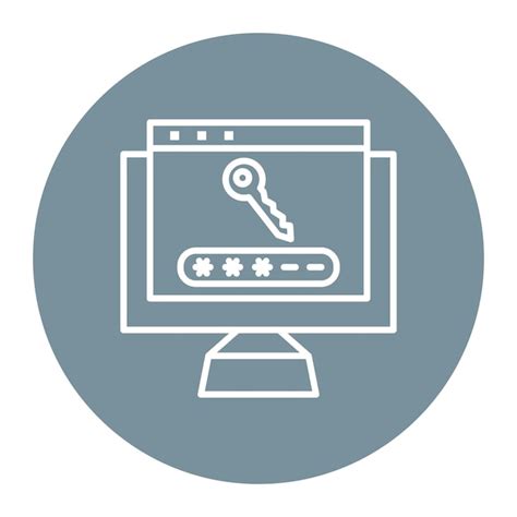 Premium Vector Website Password Vector Illustration