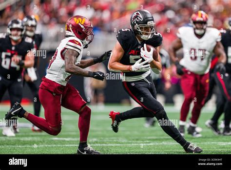 Atlanta Falcons Wide Receiver Drake London 5 Runs The Ball As