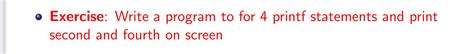 Solved Exercise Write A Program To For 4 Printf Chegg Com