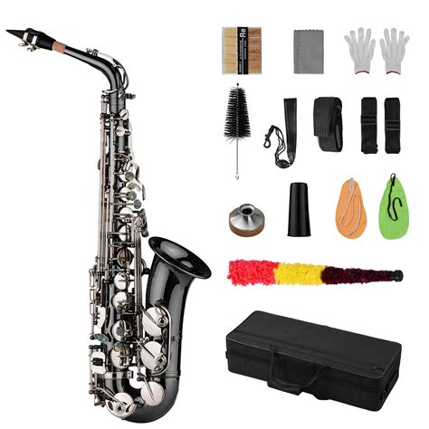 Saxofón Latón Profesional Curva Eb Mi Bemol Patrón Saxofón Alto Sax
