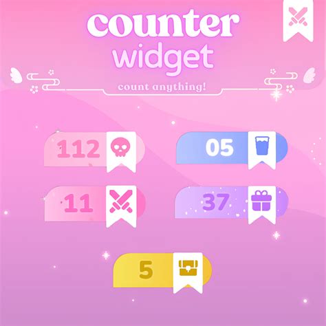 Counter Widget Animated Counter Customizable Colors Subathon Counter Widget Animated Counter Customizable Colors Subathon