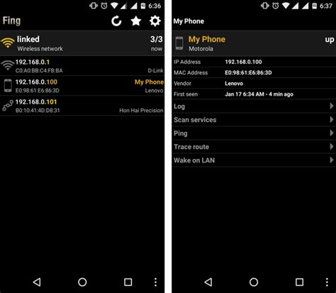 discover all connected devices of wi fi router from android