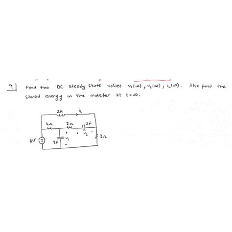 solved 9 ﻿find the dc ﻿steady state values