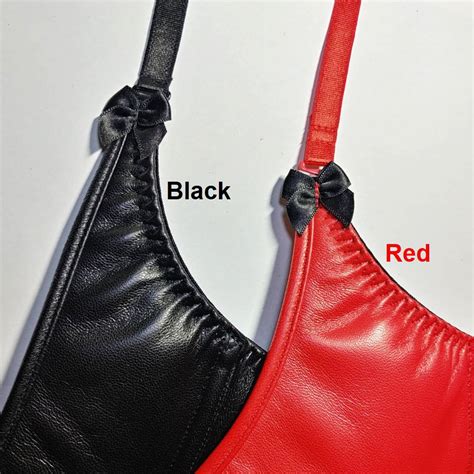 Cristin Plus Size Basic Quarter Cup Bra Leather Cuir Lingerie Sexy Cupless