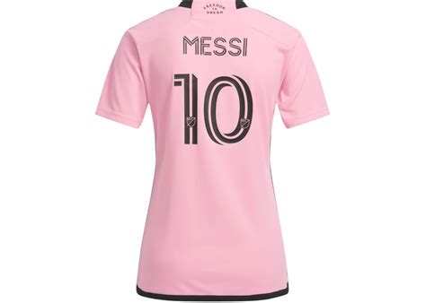 Adidas Womens Inter Miami Cf Home Crew Neck Short Sleeve Soccer Jersey