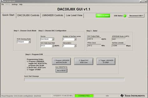 Dac38j84evm Dac38j84 Evm Difference Between Fpga Clock And Dac Input