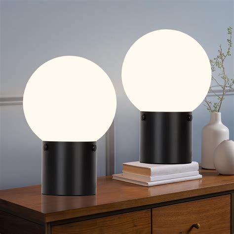 Somniferous Small Table Lamps Set Of 2 Black Table Lamp With Frosted