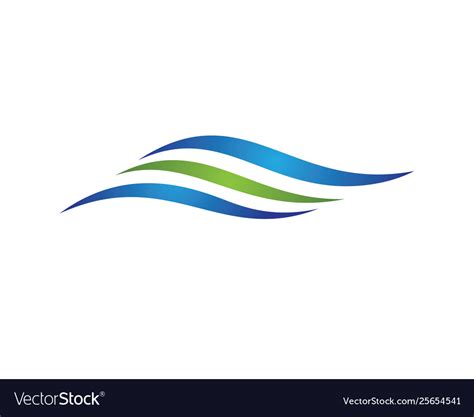 Wave Symbol Design Royalty Free Vector Image VectorStock