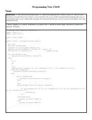 Solution Pdf Programming Test CS Name Instruction This Test Has Bonus Point