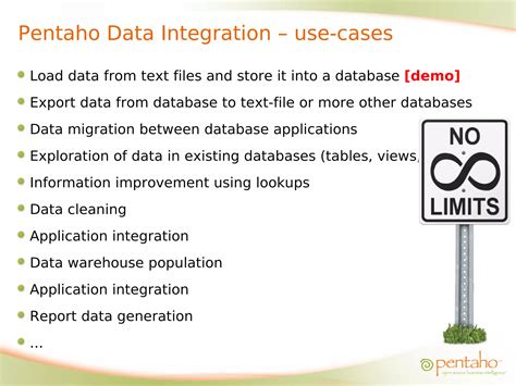 Pentaho Data Integration And My Sql PPT