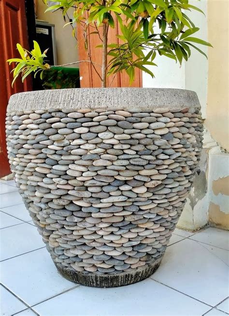 A Stone Pot In Front Of Class Room In A School Stock Image Image Of